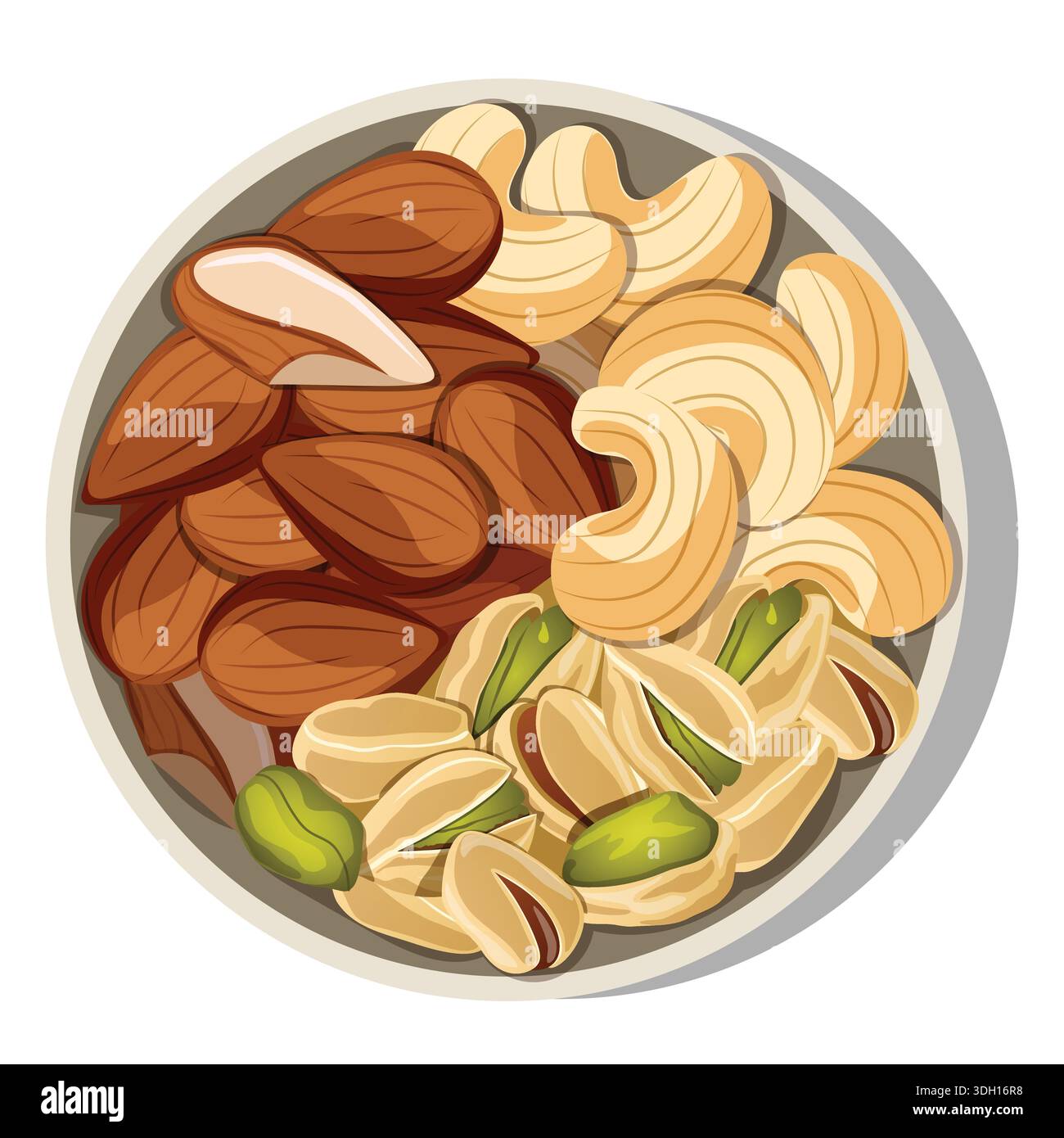 Top down view bowl Stock Vector Images - Alamy