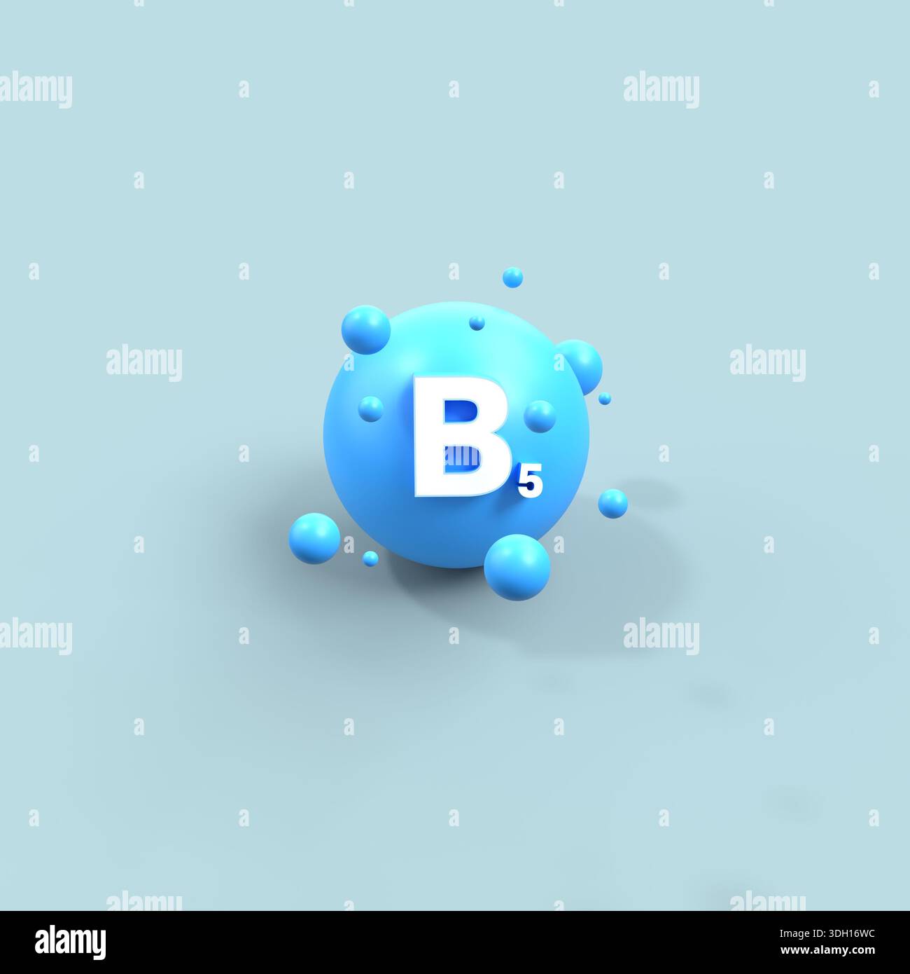 3d render vitamin B5 symbol. healthy life, nutrition, vitamin B5 ...