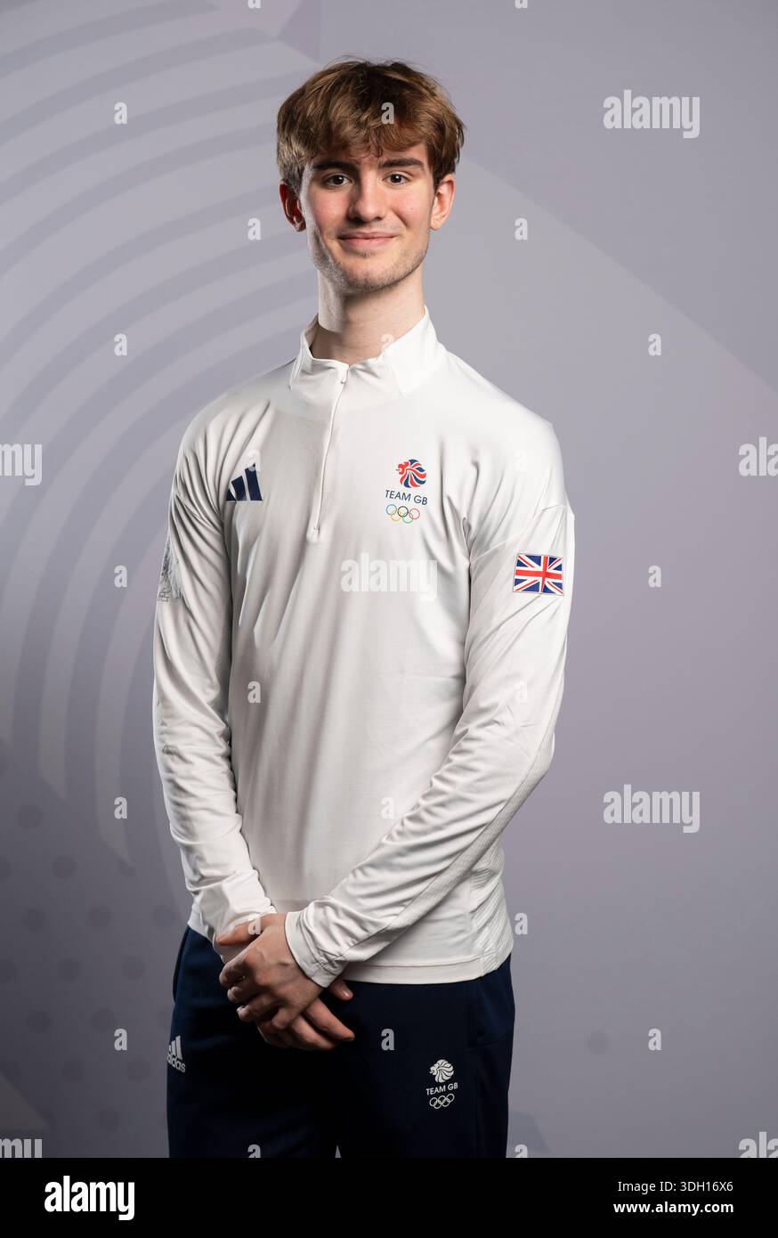 Edward Appleby during a Team GB kitting out session for Milano Cortina ...