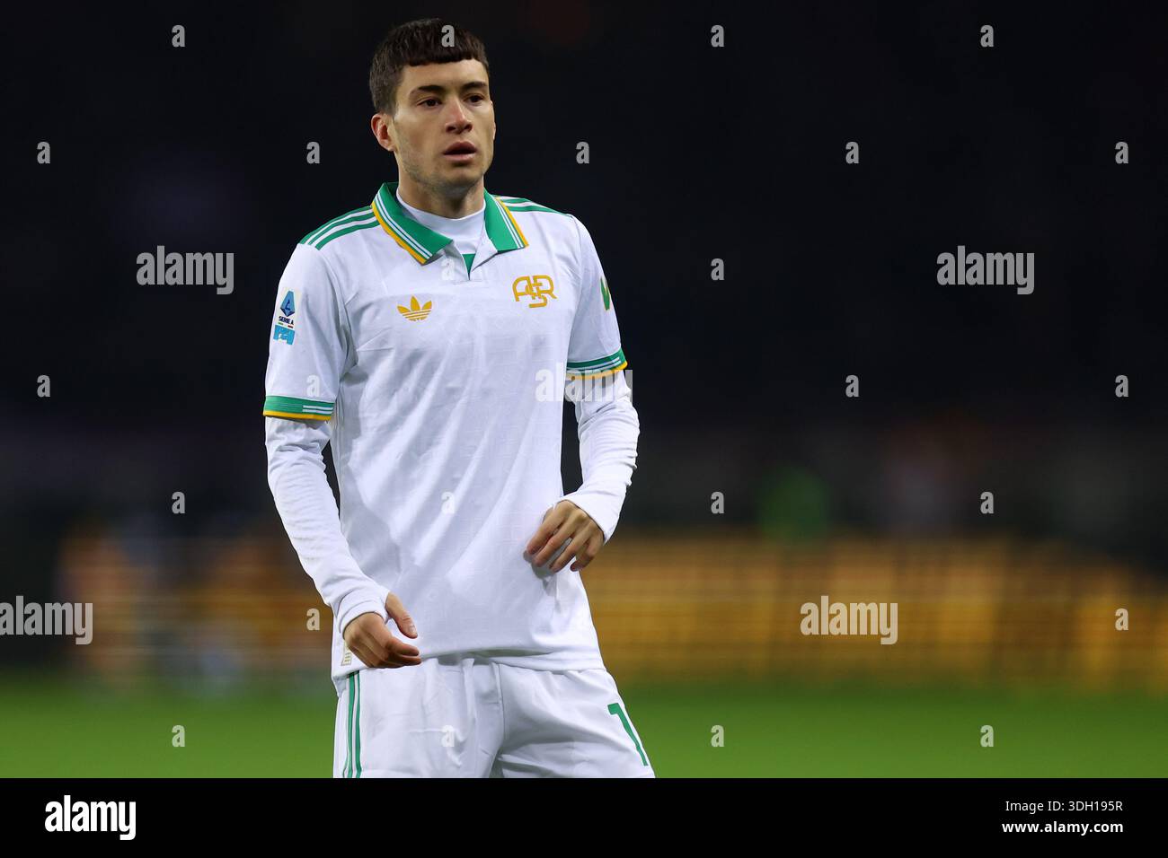 Torino, Italy. 18th Jan, 2026. Matias Soule of AS Roma looks on during ...