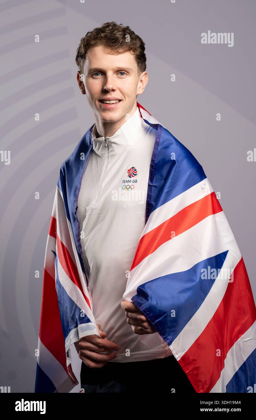 Niall Treacy during a Team GB kitting out session for Milano Cortina ...