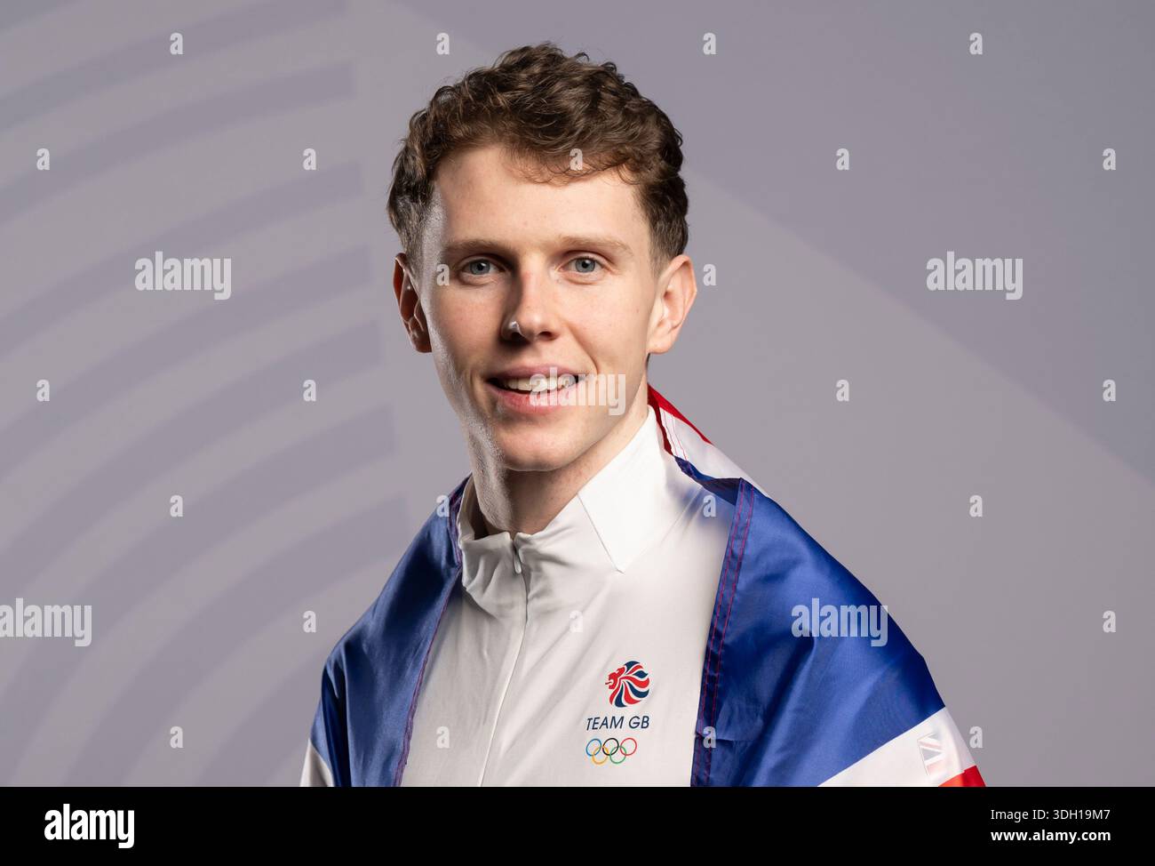 Niall Treacy during a Team GB kitting out session for Milano Cortina ...