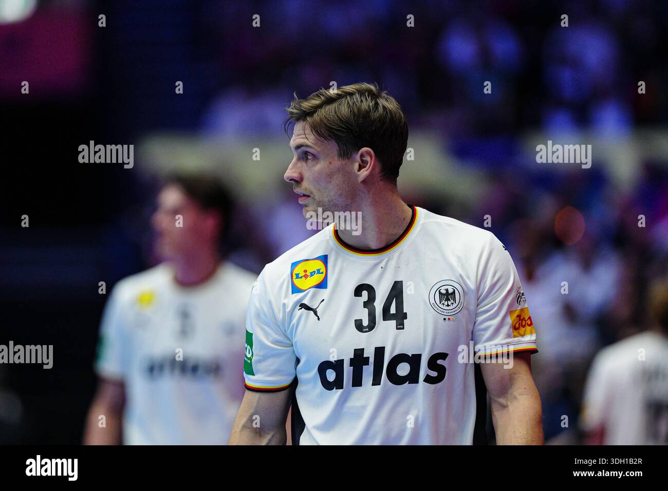 Rune Dahmke (Deutschland, #34) DEN, Serbien vs. Deutschland, Handball ...
