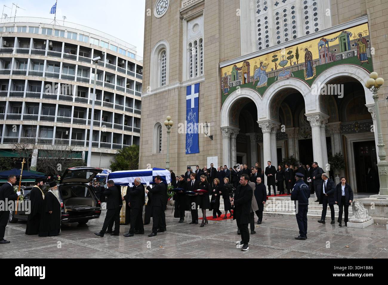 Funeral of Princess Irene of Greece in Athens The coffin of Princess ...