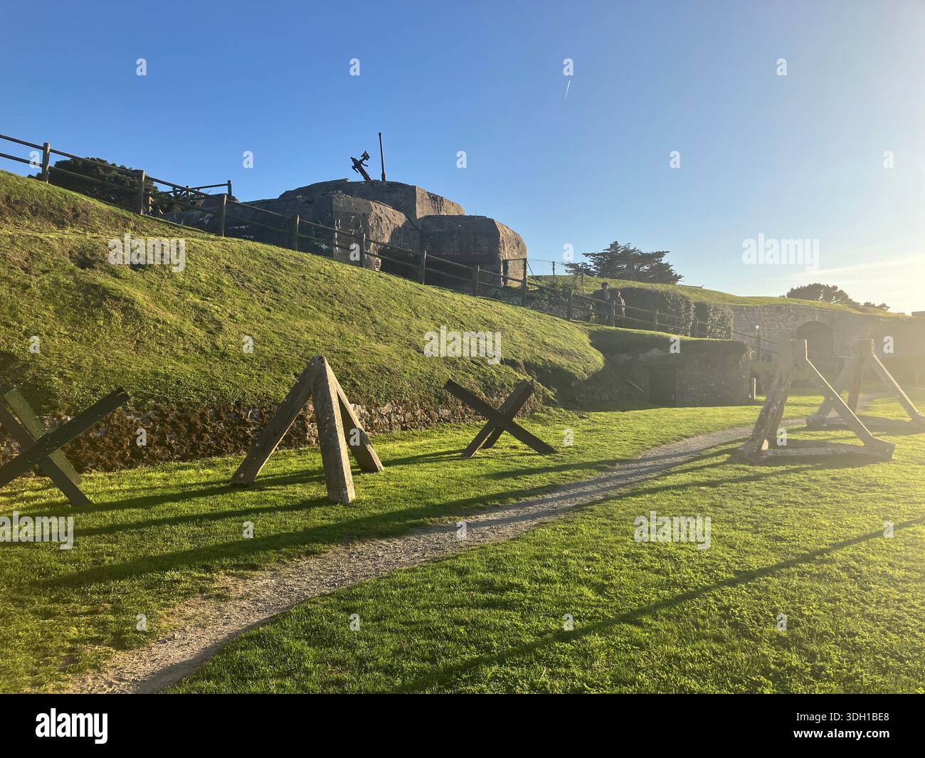 France. Brittany. Saint-Malo. Fort de la Cité d’Alet. WW2 German bunker ...