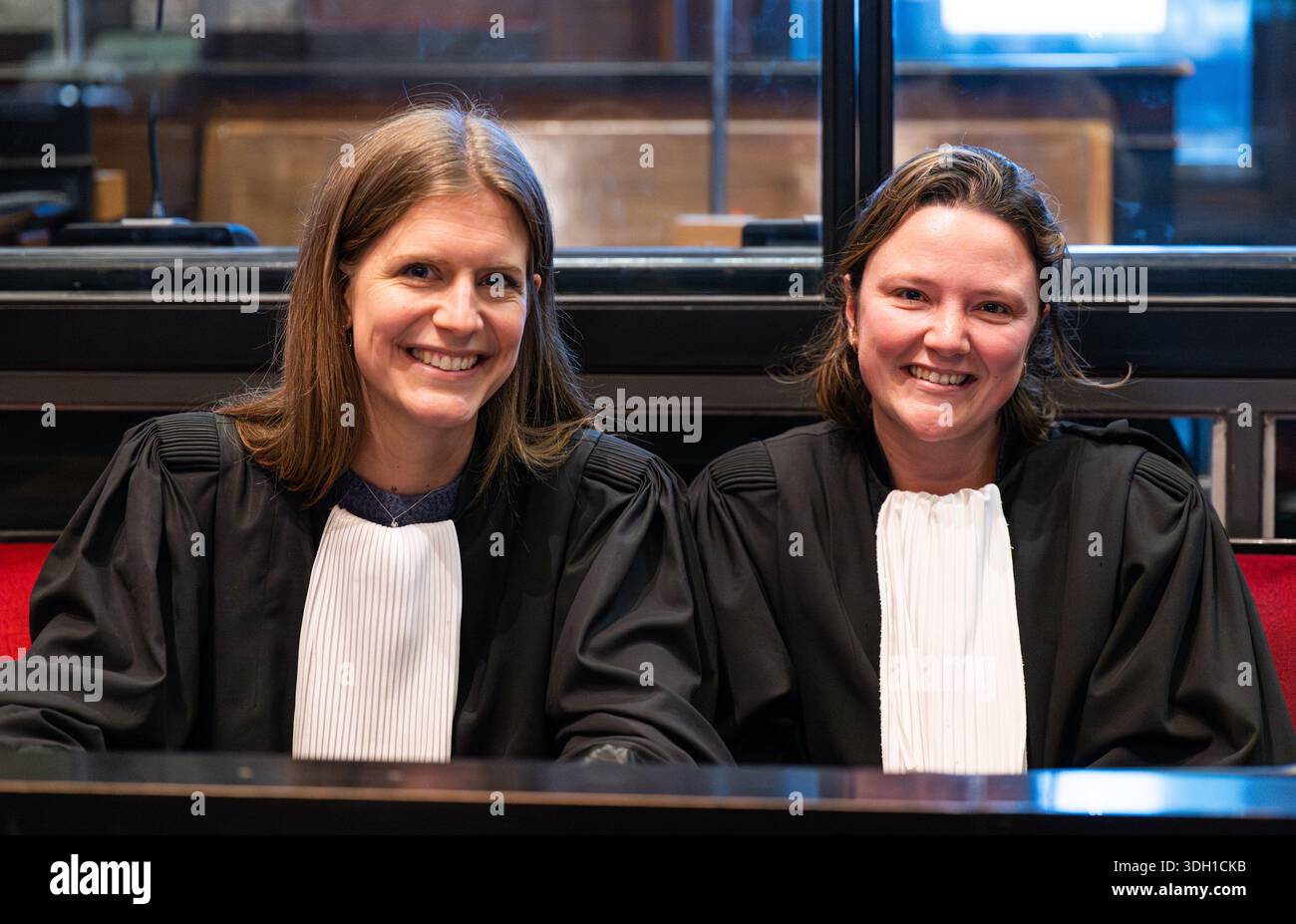 Lawyers Caroline Heymans and Marie de Pierpont pictured during the ...