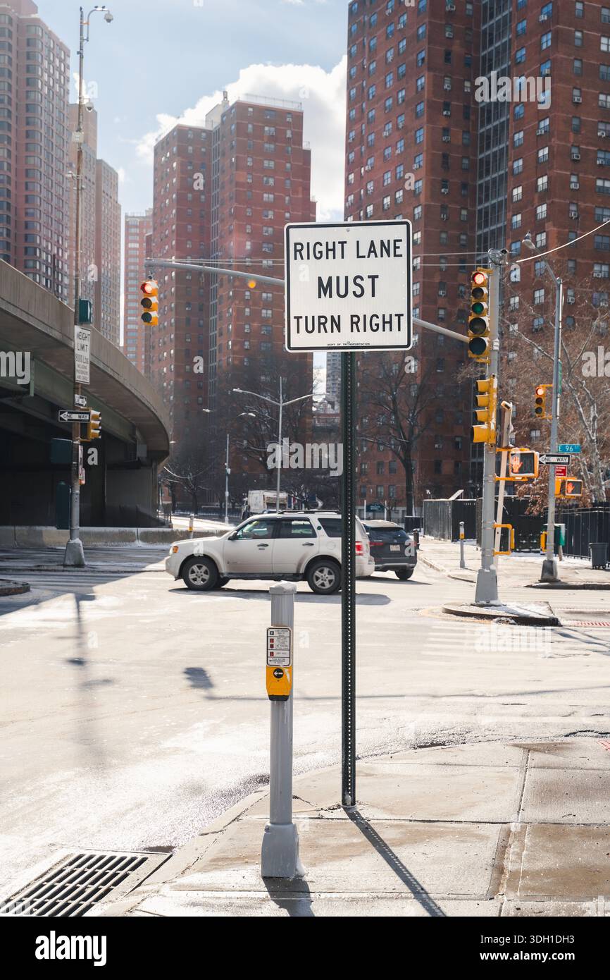 Traffic sign stands manhattan hi-res stock photography and images - Alamy