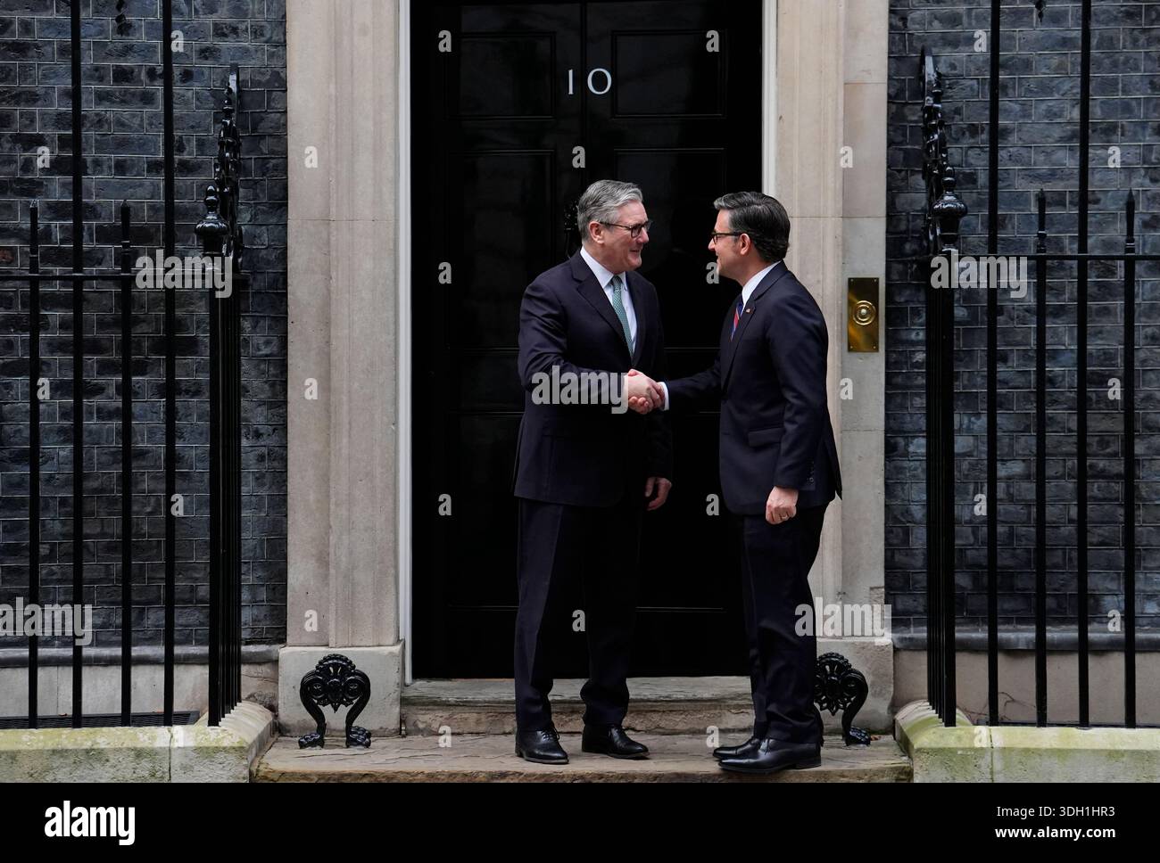 Prime Minister Sir Keir Starmer welcomes US House Speaker Mike Johnson ...