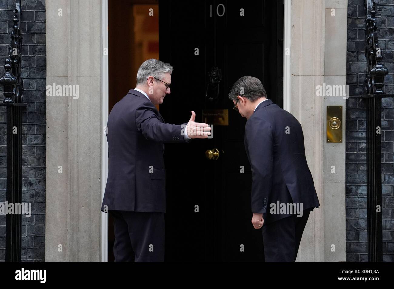 Prime Minister Sir Keir Starmer welcomes US House Speaker Mike Johnson ...