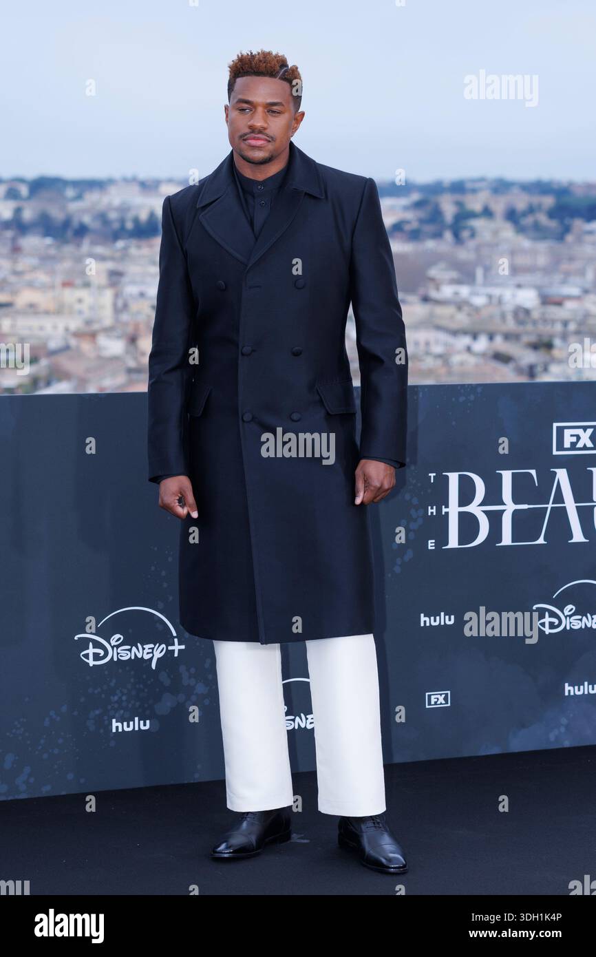 Rome, Italy. 19th Jan, 2026. Jeremy Pope attends the photocall of the ...