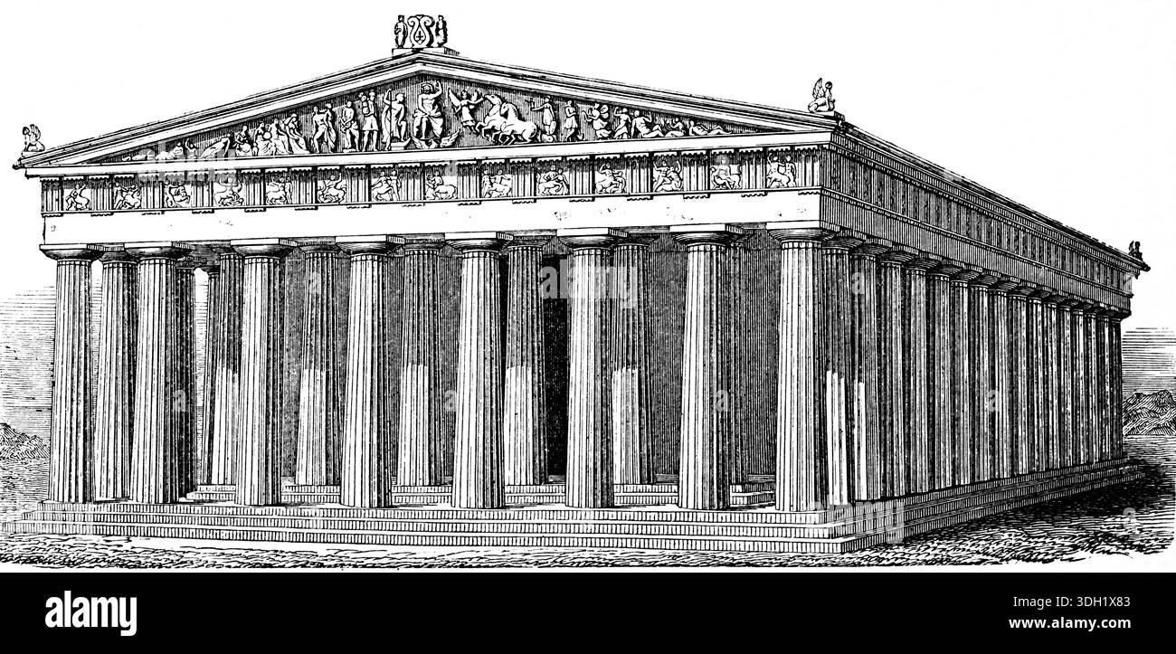 Parthenon frieze athena Black and White Stock Photos & Images - Alamy