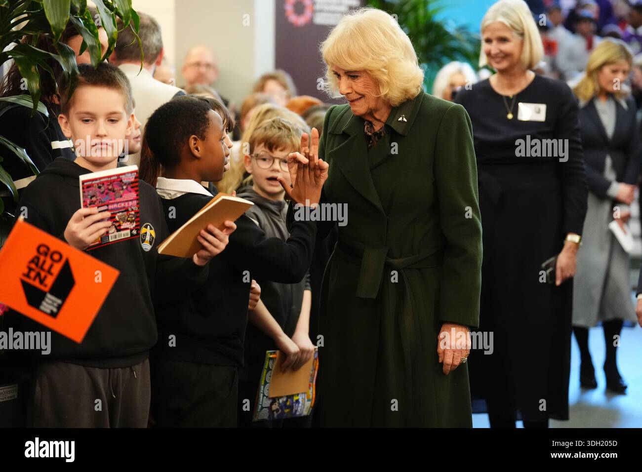 Britain's Queen Camilla visits the National Library of Scotland ...