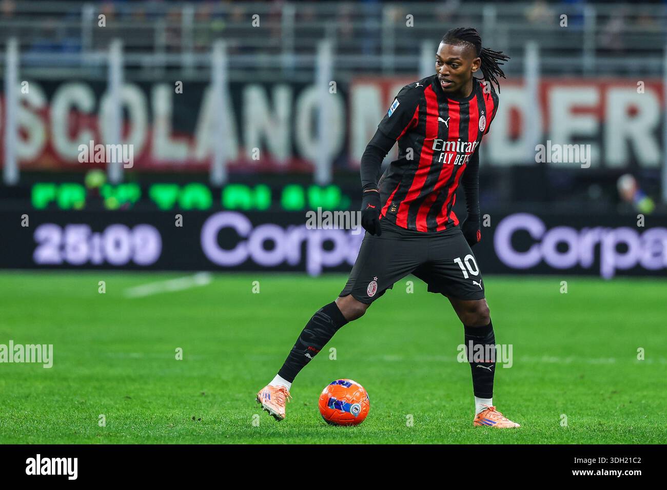 Rafael Leao of AC Milan seen in action during Serie A 2025/26 football ...