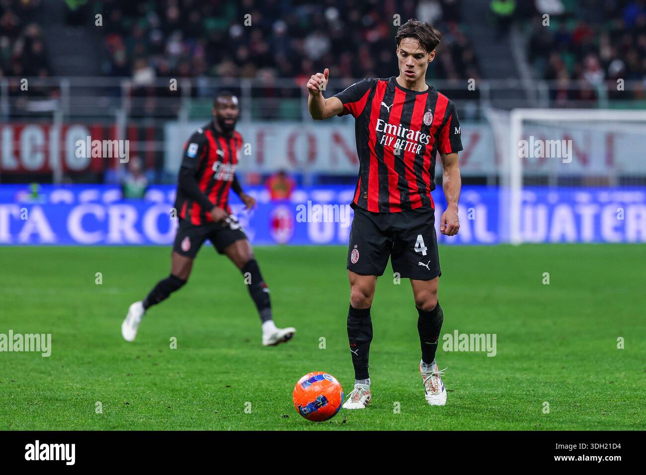 Samuel Ricci of AC Milan seen in action during Serie A 2025/26 football ...