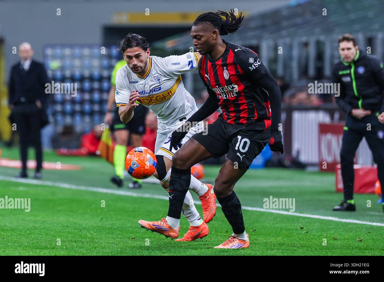 Rafael Leao of AC Milan seen in action during Serie A 2025/26 football ...