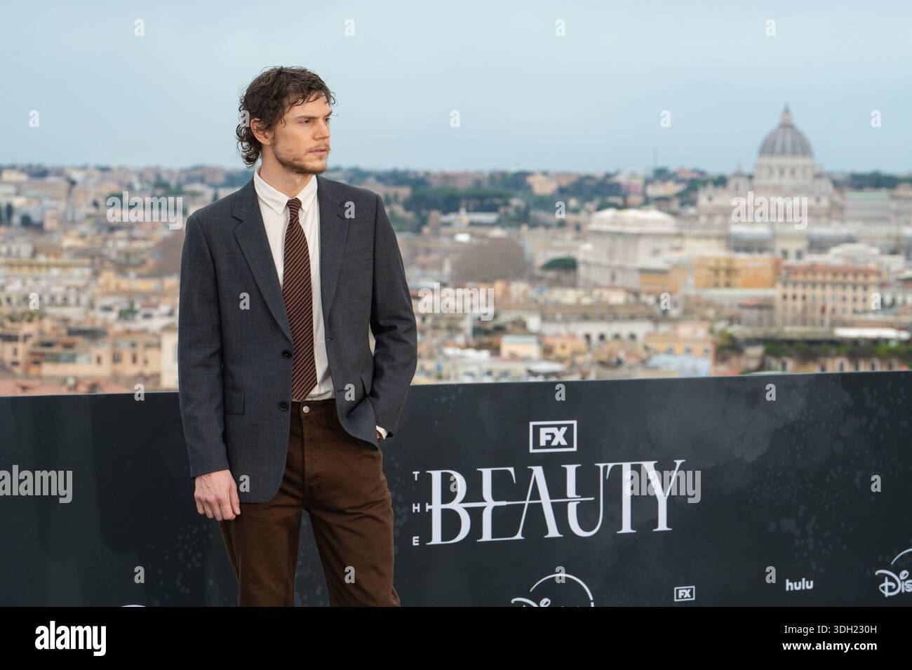 Rome, Italy. 19th Jan, 2026. Evan Peters attends ''The Beauty ...
