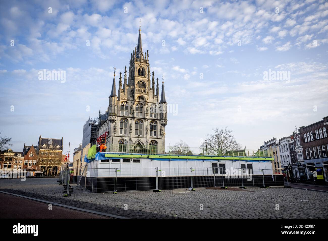 GOUDA - The centuries-old Gouda town hall on the Markt is ready for a ...