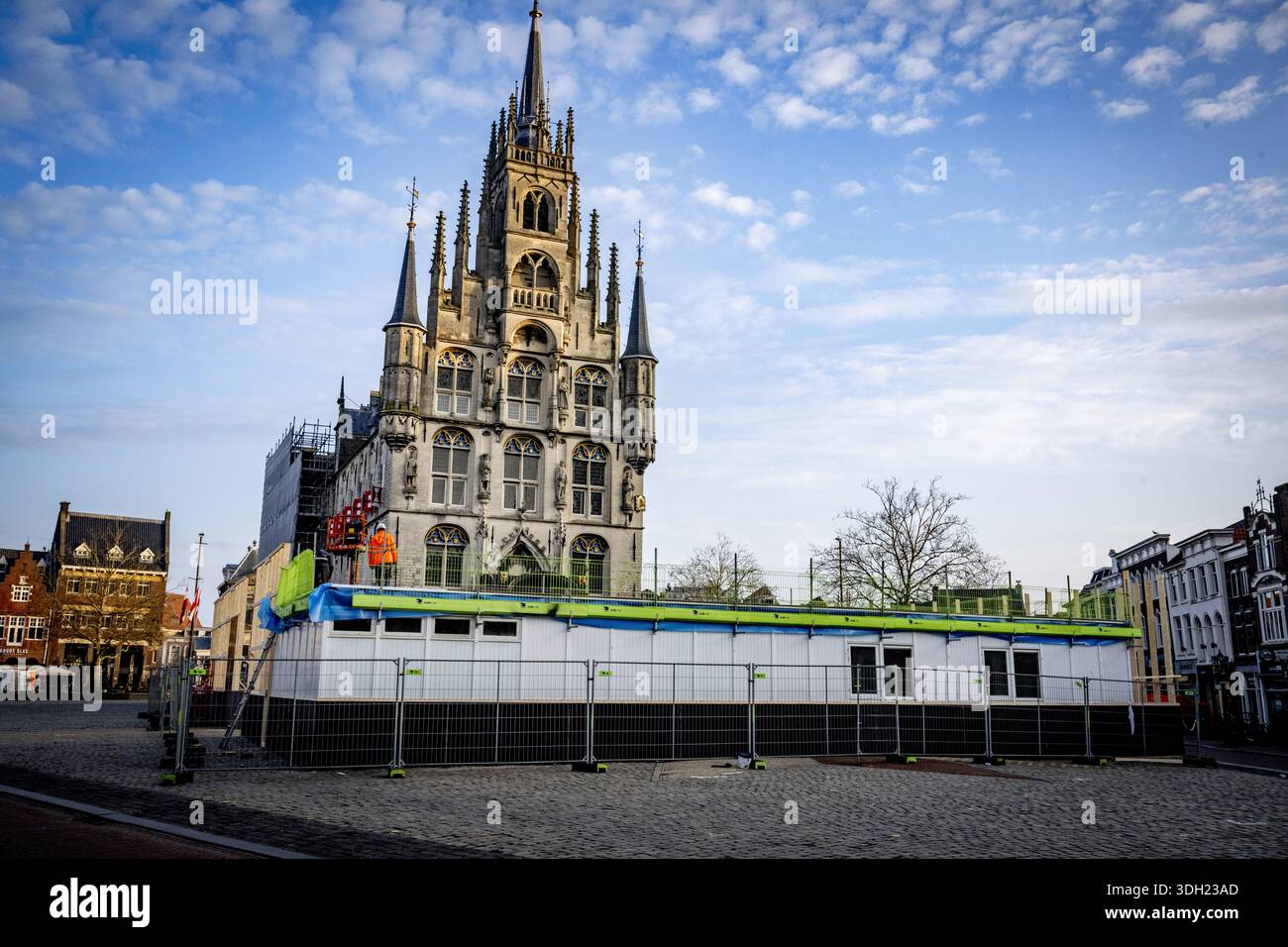 GOUDA - The centuries-old Gouda town hall on the Markt is ready for a ...