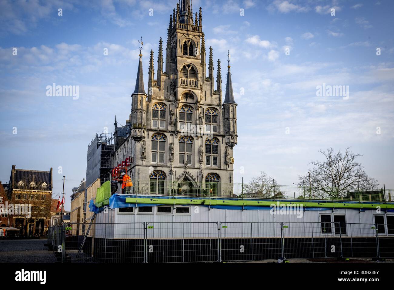 GOUDA - The centuries-old Gouda town hall on the Markt is ready for a ...
