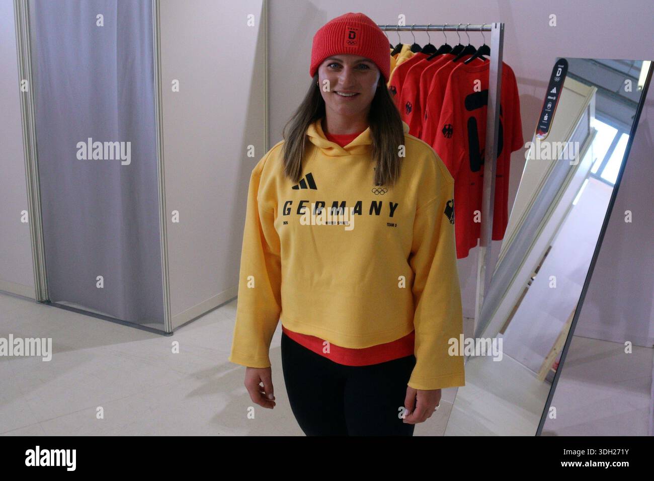MUNICH, GERMANY - JANUARY 19: Ramona Hofmeister (Snowboard) at the Team ...