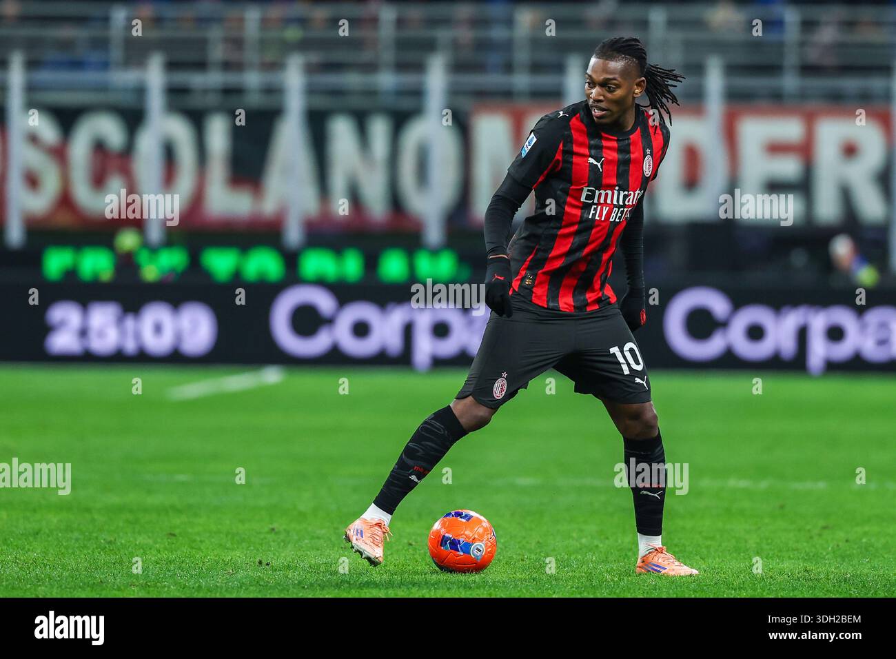 Milan, Italy. 18th Jan, 2026. Rafael Leao of AC Milan seen in action ...