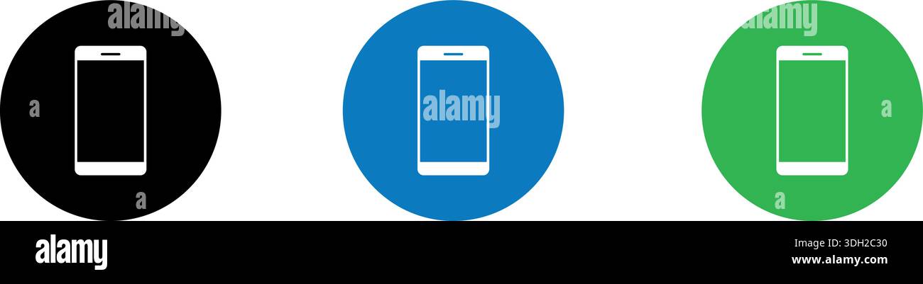 Smartphone Interface Icon Set – Minimalist Mobile Phone Symbols in ...