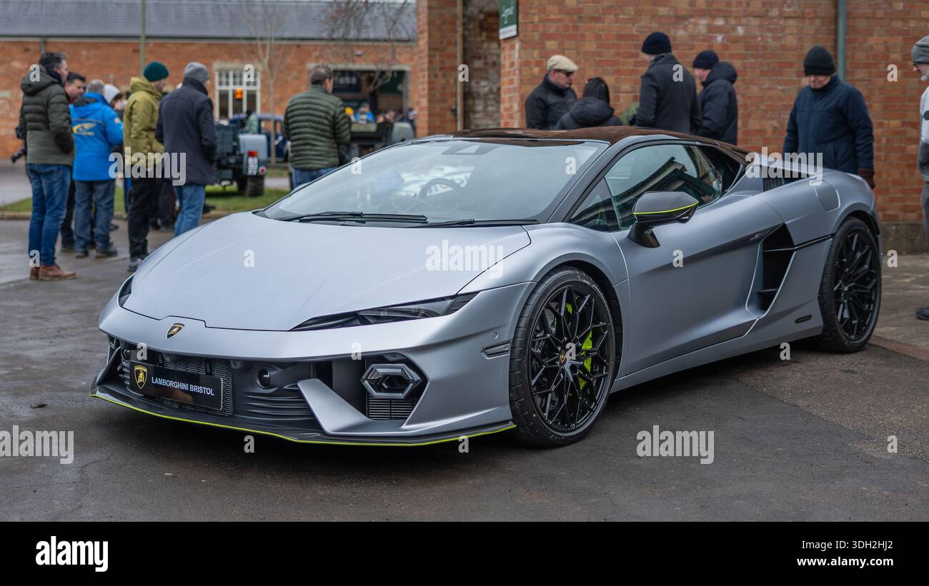 Lamborghini Temerario, on display at the Bicester Motion assembly held ...