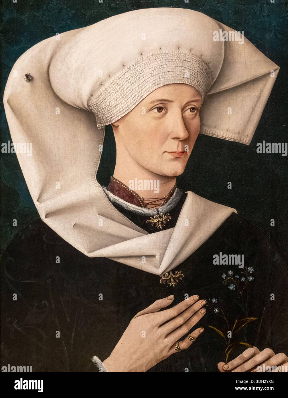 Portrait of a Woman of the Hofer Family - a painting by Swabian in the ...