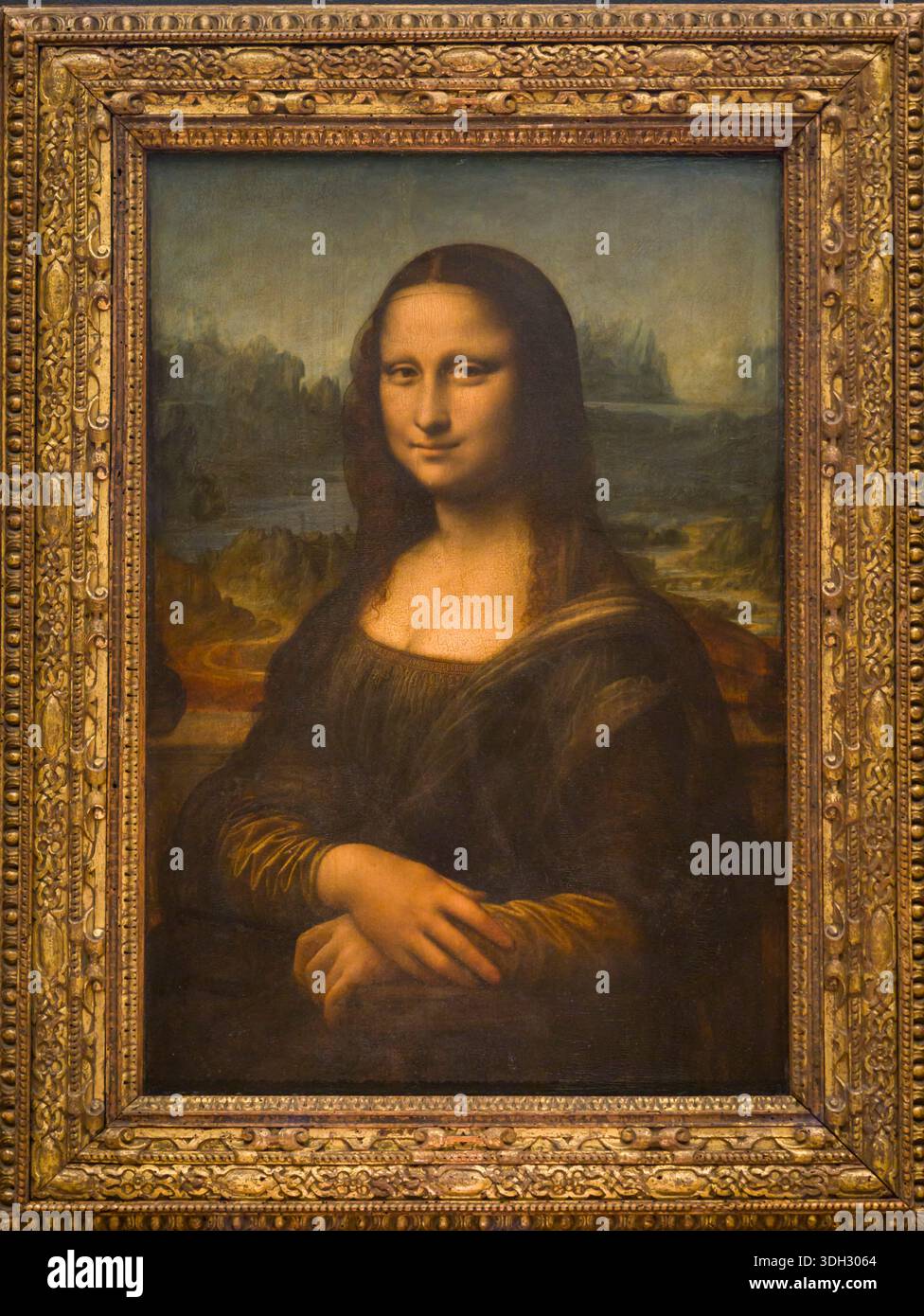 Paris, France - 01 16 2026: Le Louvre Museum. Denon wing. Mona Lisa ...