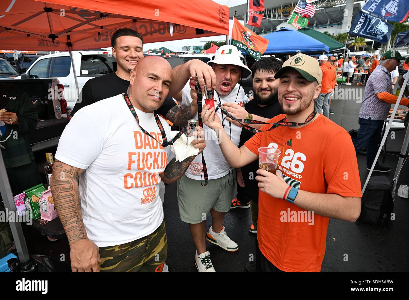 UM Fans are seen tailgating before the NCAA College Football ...