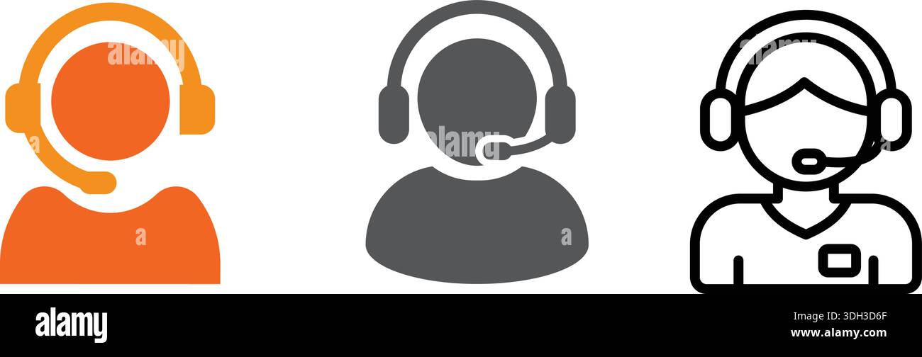 Agent helpdesk Stock Vector Images - Alamy