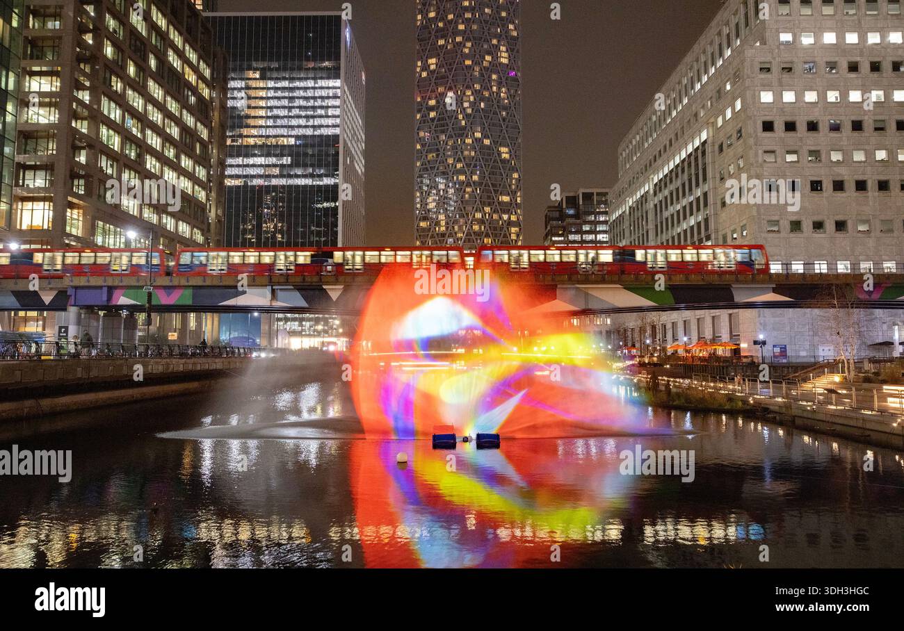 EDITORIAL USE ONLY Amplitudes by Limbic Cinema on display at the 10th ...