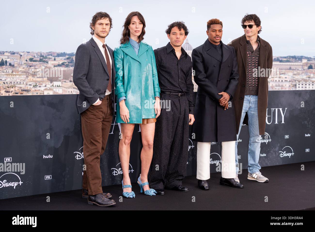 Rome, Italy, on 19 January 2026. Evan Peters, Rebecca Hall, Anthony ...