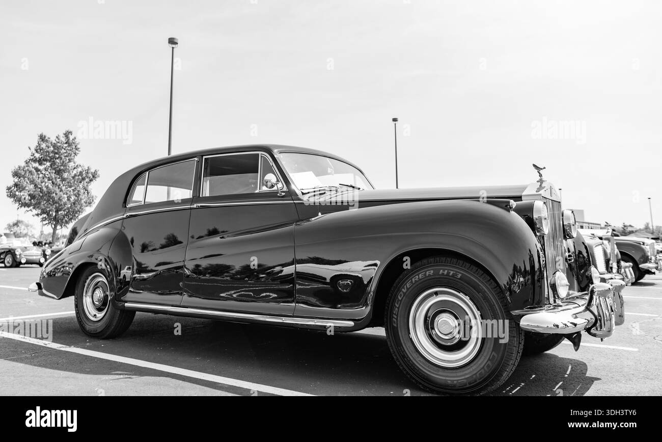 Chicago, Illinois, USA - September 08, 2024: Rolls Royce Silver Wraith ...