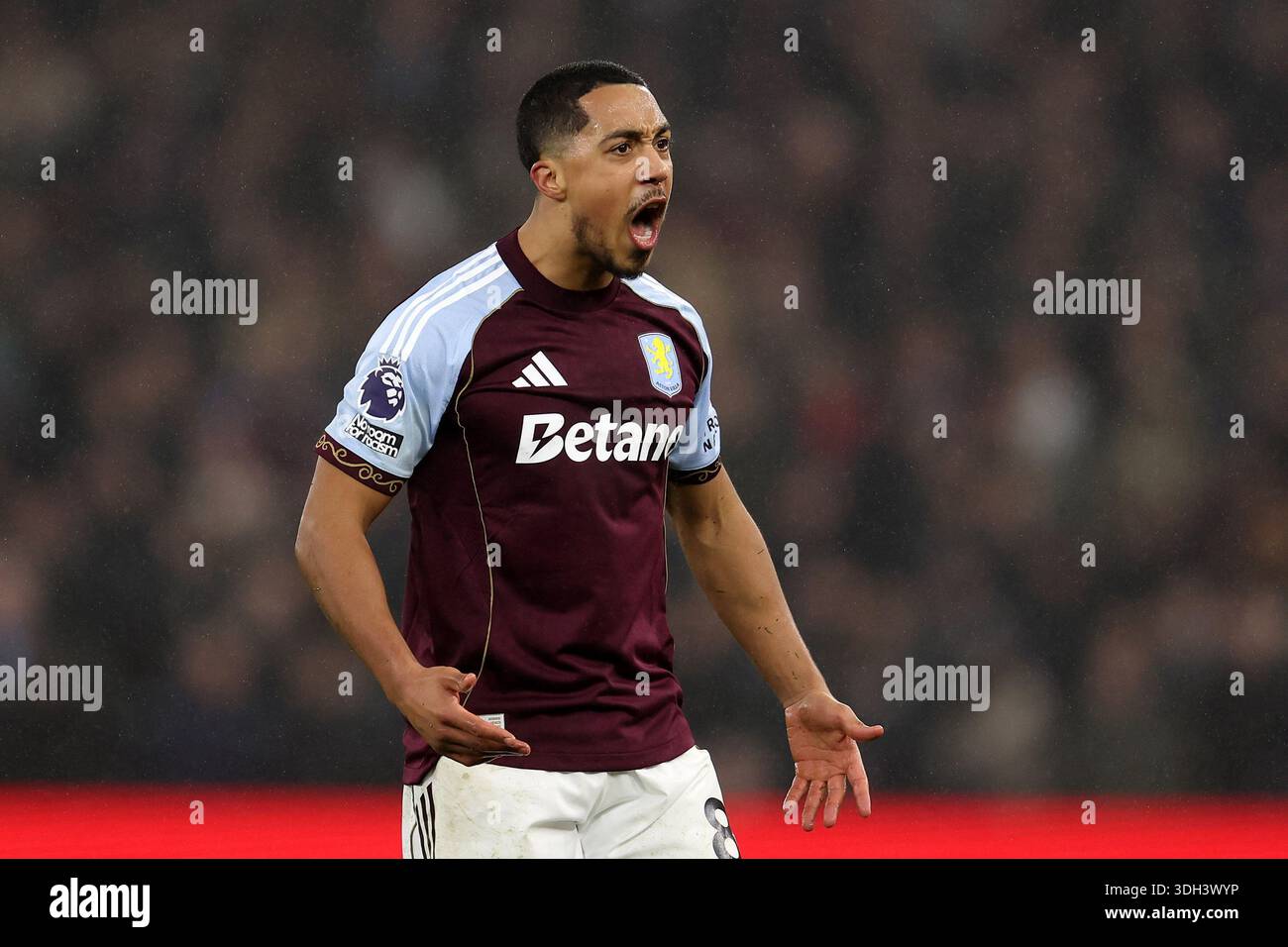Birmingham, UK. 18th Jan, 2026. Youri Tielemans of Aston Villa reacts ...