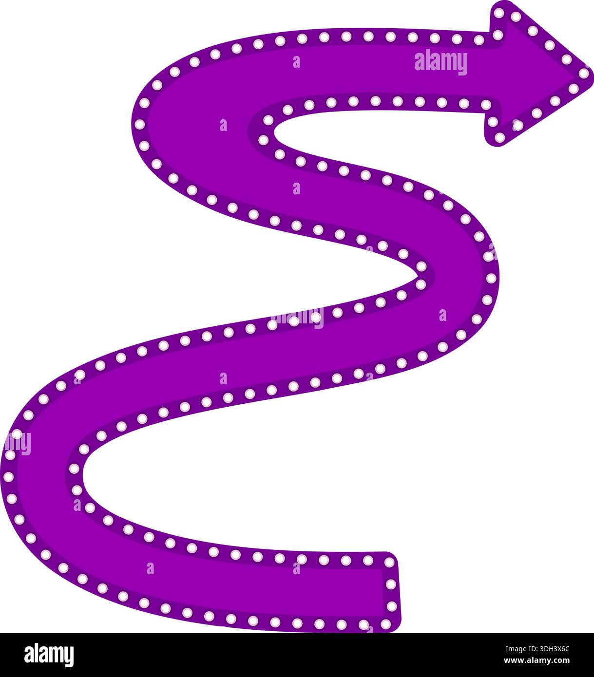 Wavy graphic arrow curve Stock Vector Images - Alamy