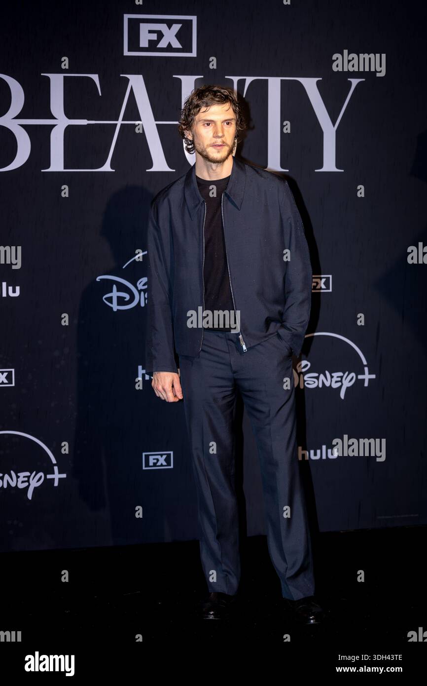 Rome, Italy - January 19, 2026: Actor Evan Peters attends the red ...