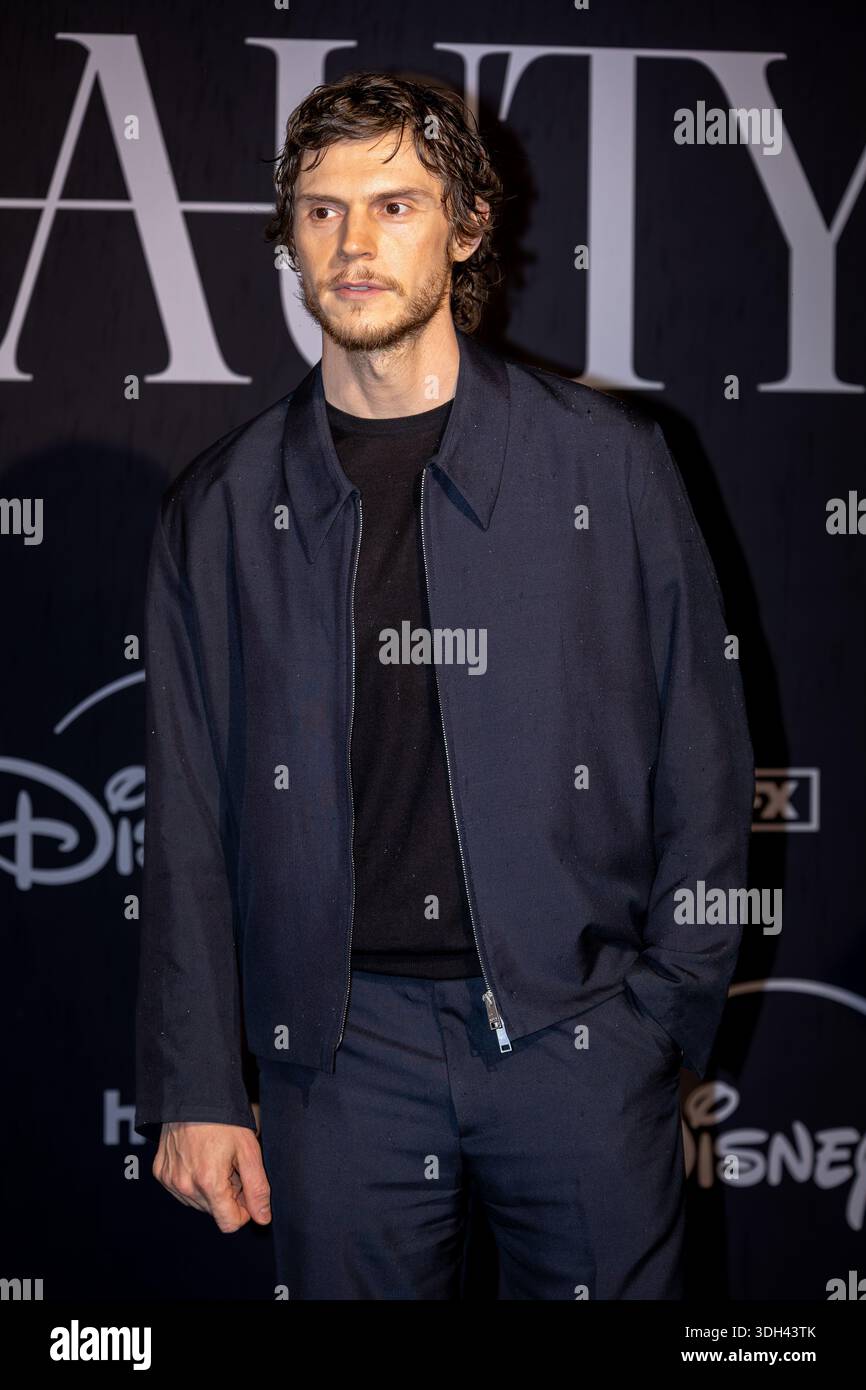 Rome, Italy - January 19, 2026: Actor Evan Peters attends the red ...