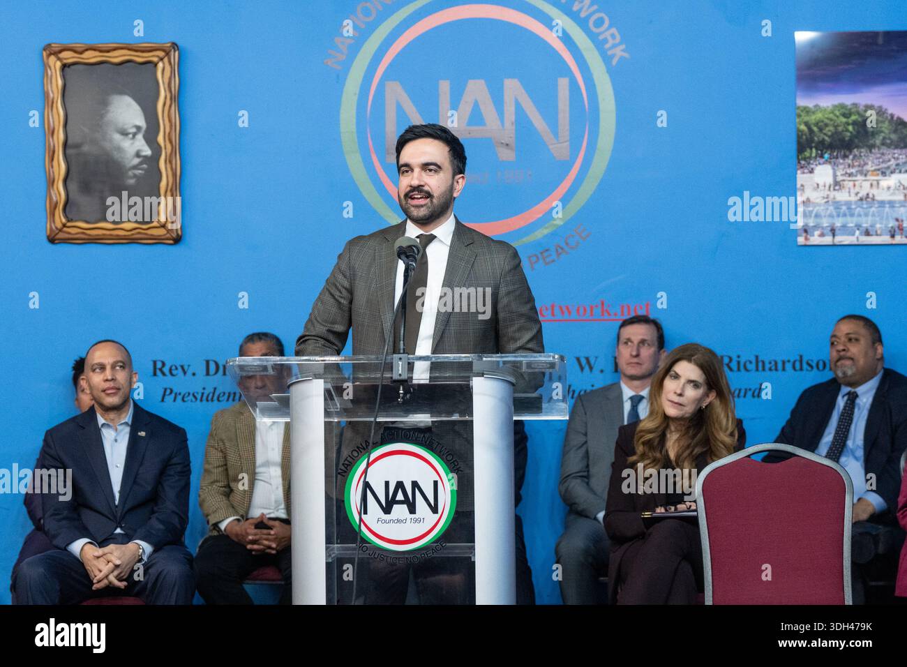 Mayor Zohran Mamdani speaks during Annual National Action Network's ...