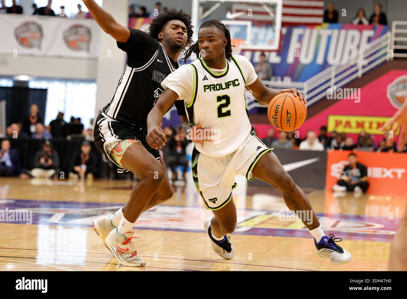 Prolific Prep Caleb Holt (2) in action against Dynamic Prep during a ...