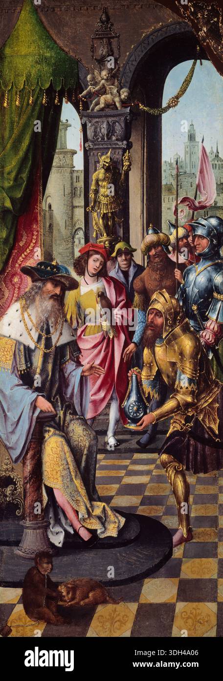 King david receiving the cistern water of bethlehem hi-res stock ...