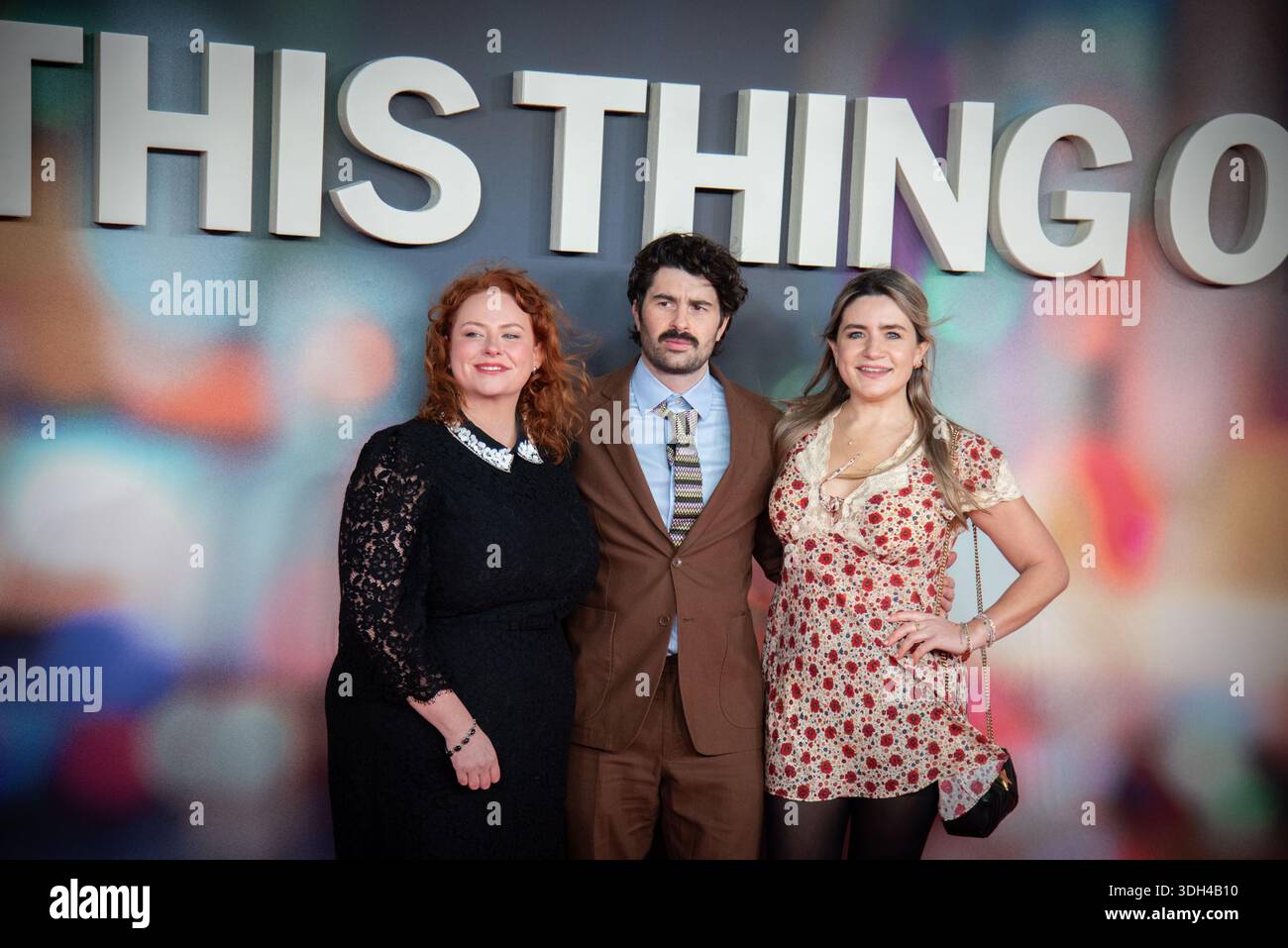 Amy Gledhill, Paddy Young and Harriet Kemsley attend the "Is This Thing ...
