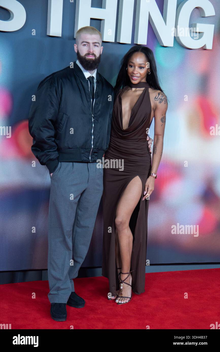 Tom Malone Jr. (L) and guest attend the "Is This Thing On?" UK Gala ...