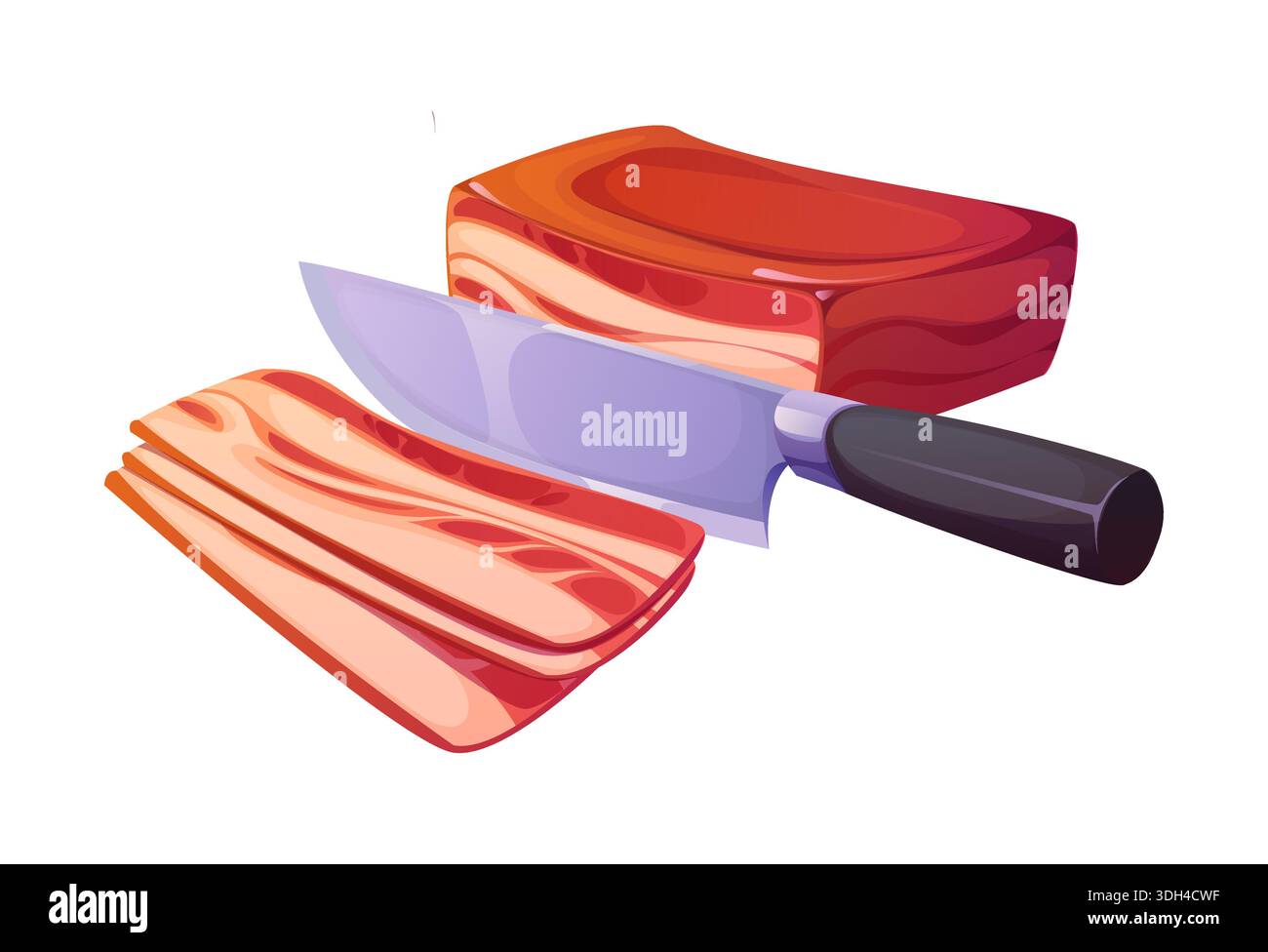 Gourmet meat preparation Stock Vector Images - Alamy
