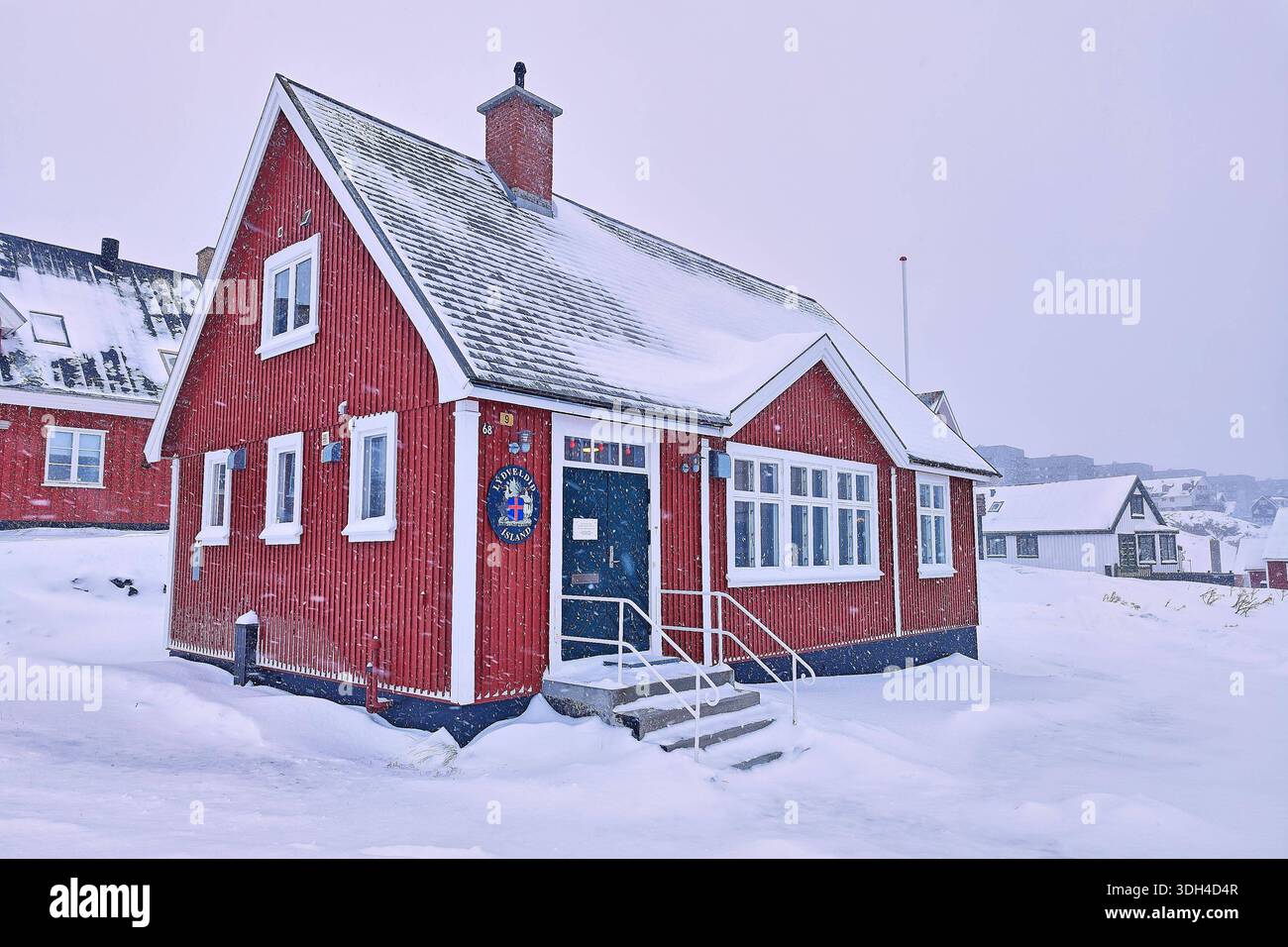 Nuuk, Grönland, 19.01.2026: Isländisches Generalkonsulat *** Nuuk ...