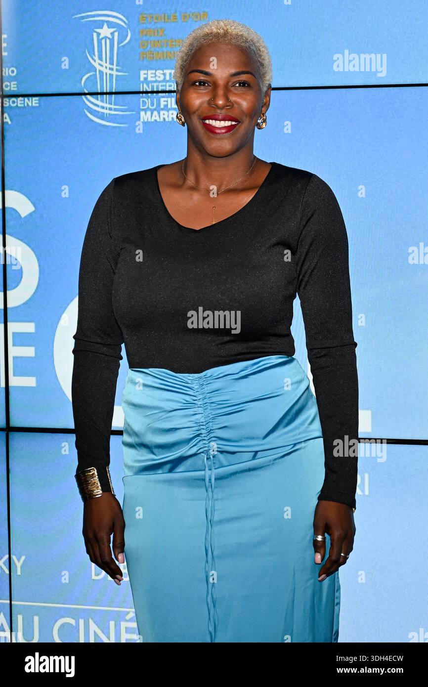 Deborat Christelle Naney during the premiere of "Promis le Ciel" movie ...