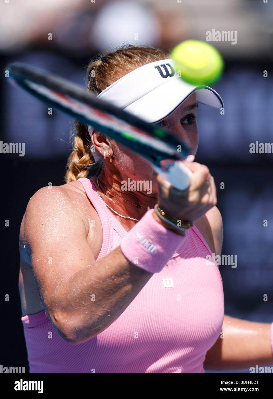 Melbourne, Australia. 20th Jan, 2026. Taylah Preston of Australia hits ...