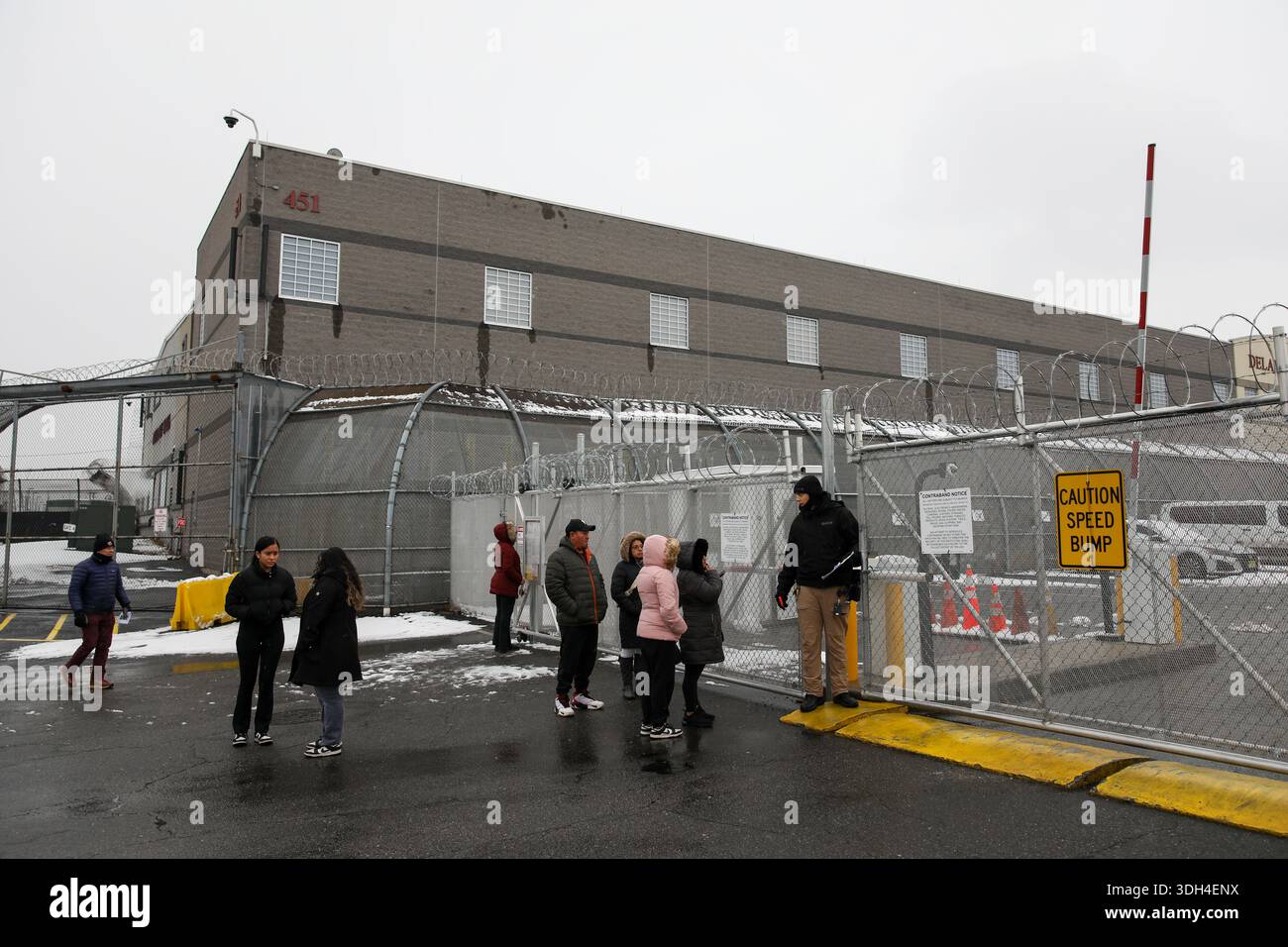 Families of migrants detained at the Delaney Hall immigration detention ...