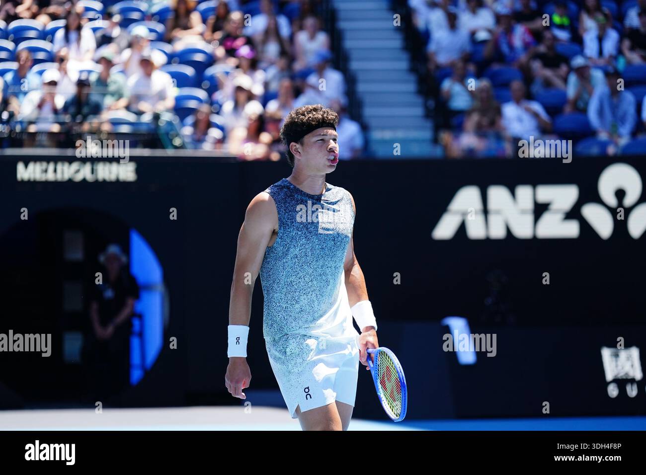Melbourne, Victoria, Australia. 20th Jan 2026. Ben Shelton (USA) is ...