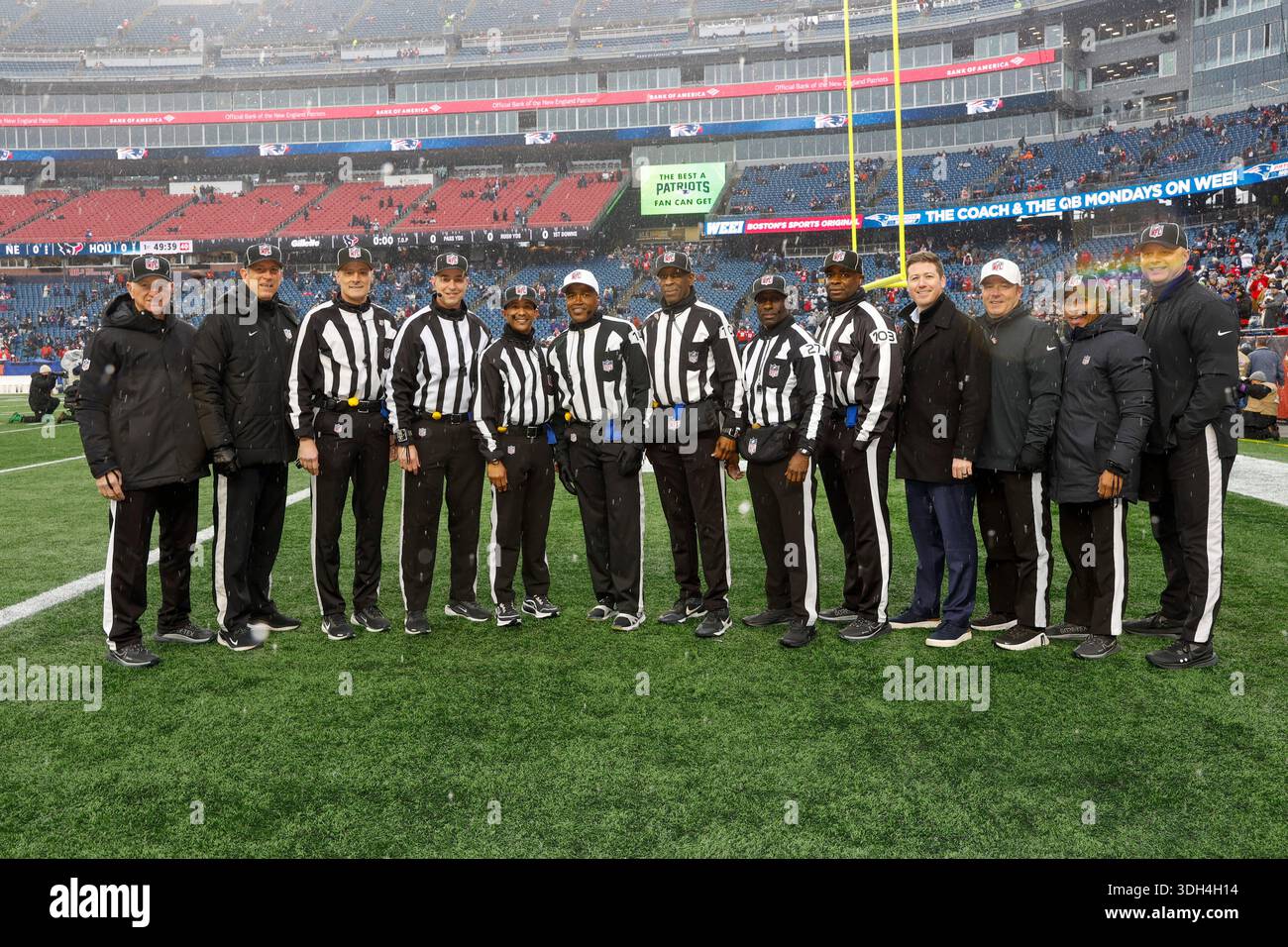 Starting third from left, NFL down judge Dana McKenzie (8), field judge ...
